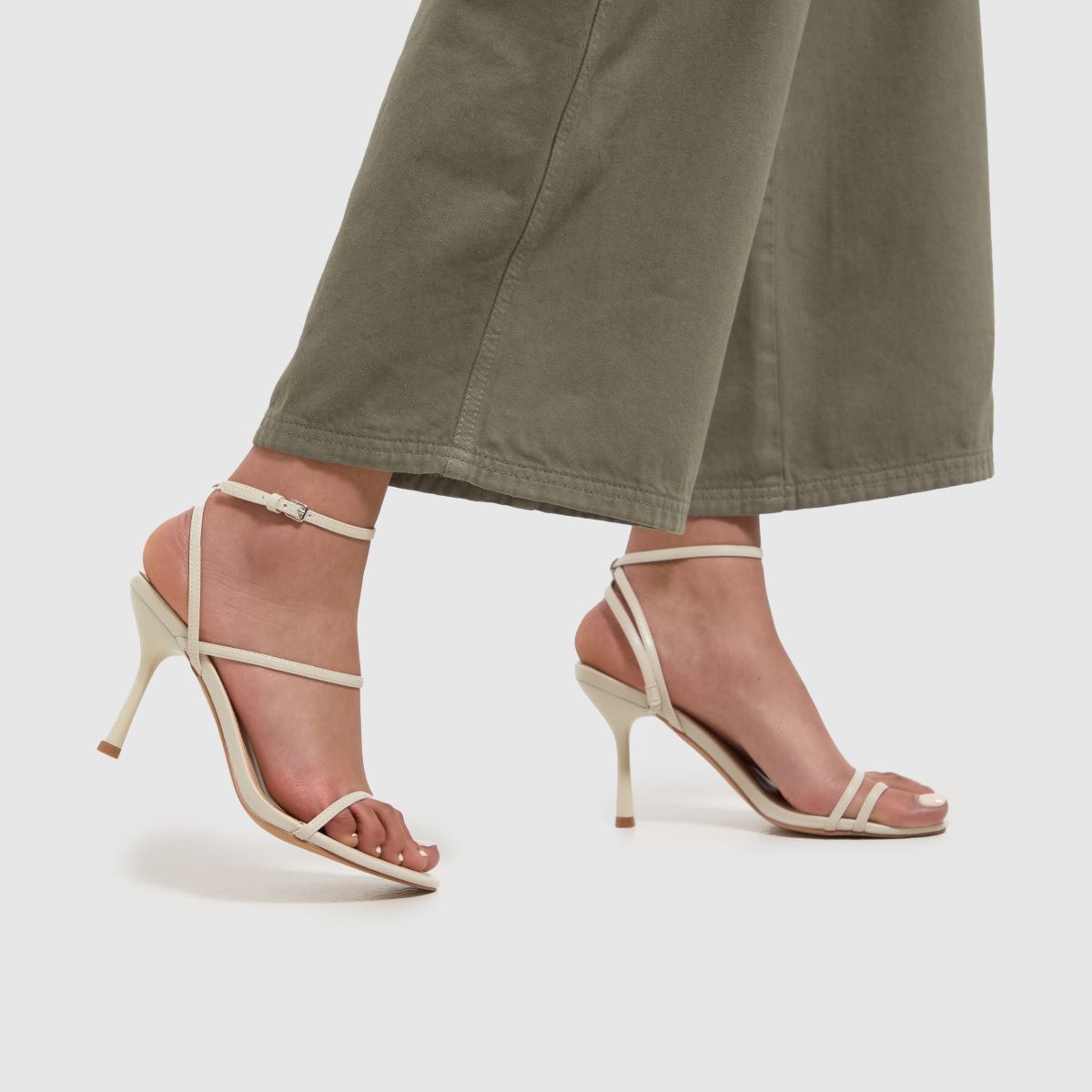 Womens Off-white schuh Stasia Toe Loop High Heels | schuh