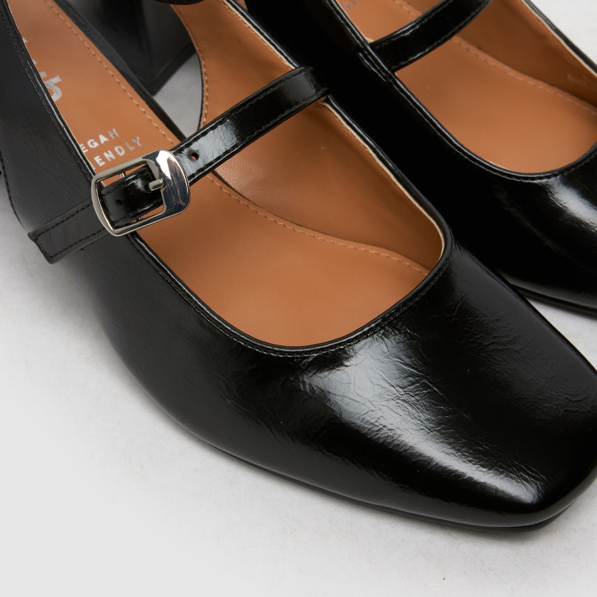 Womens Black schuh Shannon Block Mary Jane High Heels | schuh