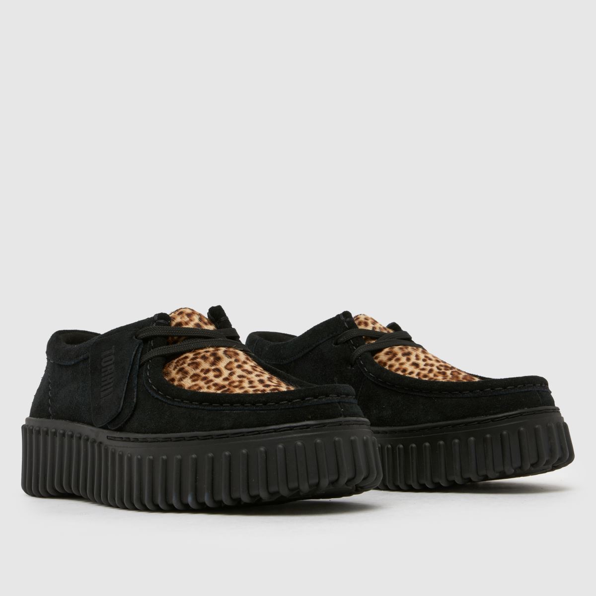 Womens Black Multi Clarks Torhill Bee Flat Shoes | schuh