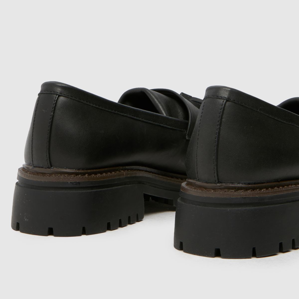 Womens Black schuh Lux Loafer Flat Shoes | schuh