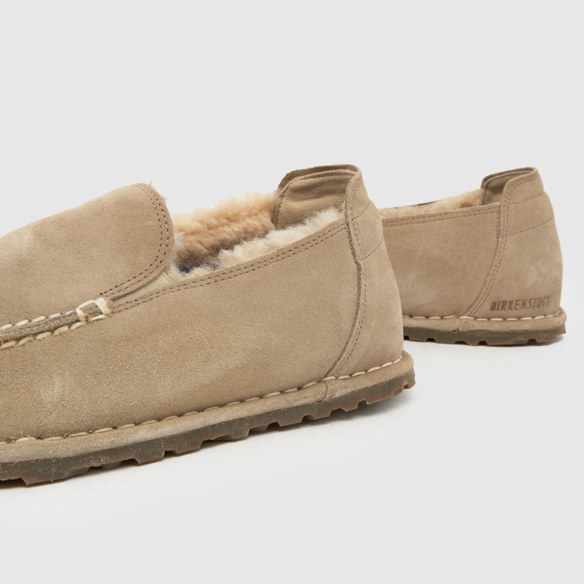Womens Taupe BIRKENSTOCK Utti Shearling Flat Shoes | schuh
