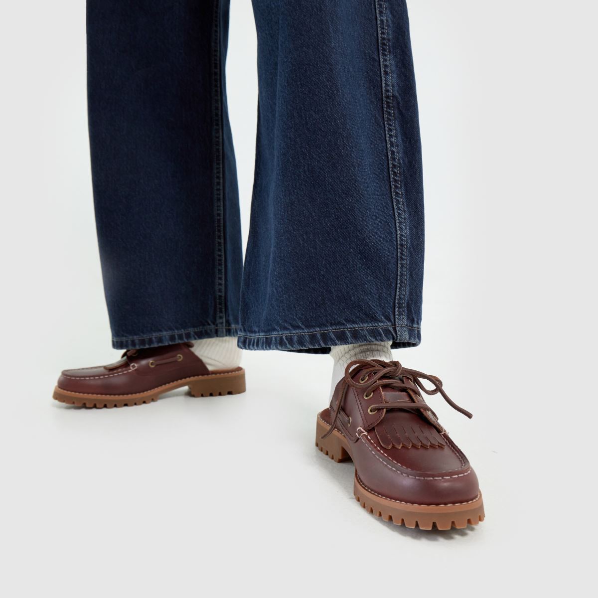 Womens Burgundy Timberland Noreen Mule Flat Shoes | schuh