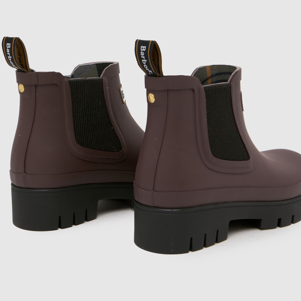 Womens Burgundy Barbour Halton Wellington Boots | schuh