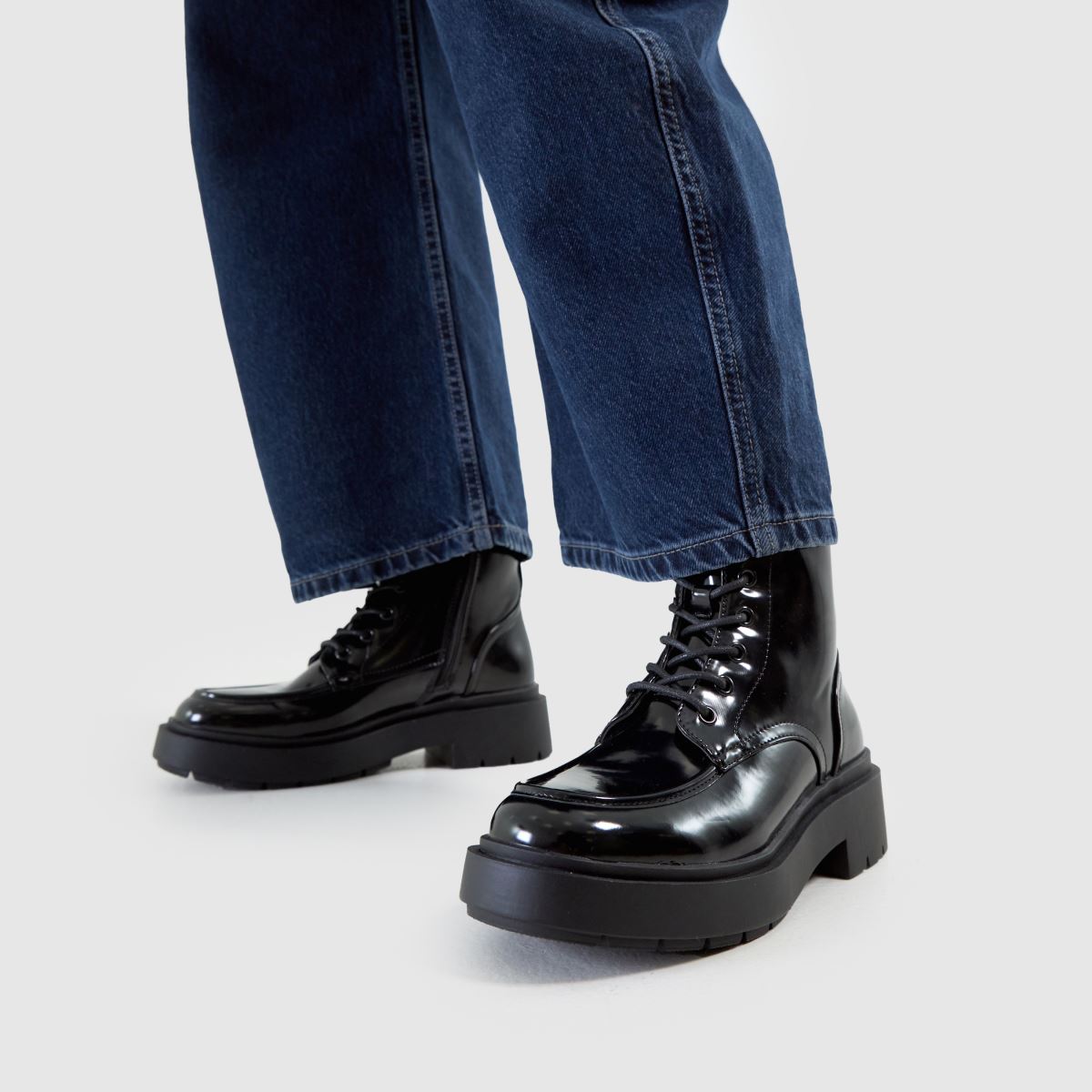 Womens Black schuh Angie Work Boots | schuh
