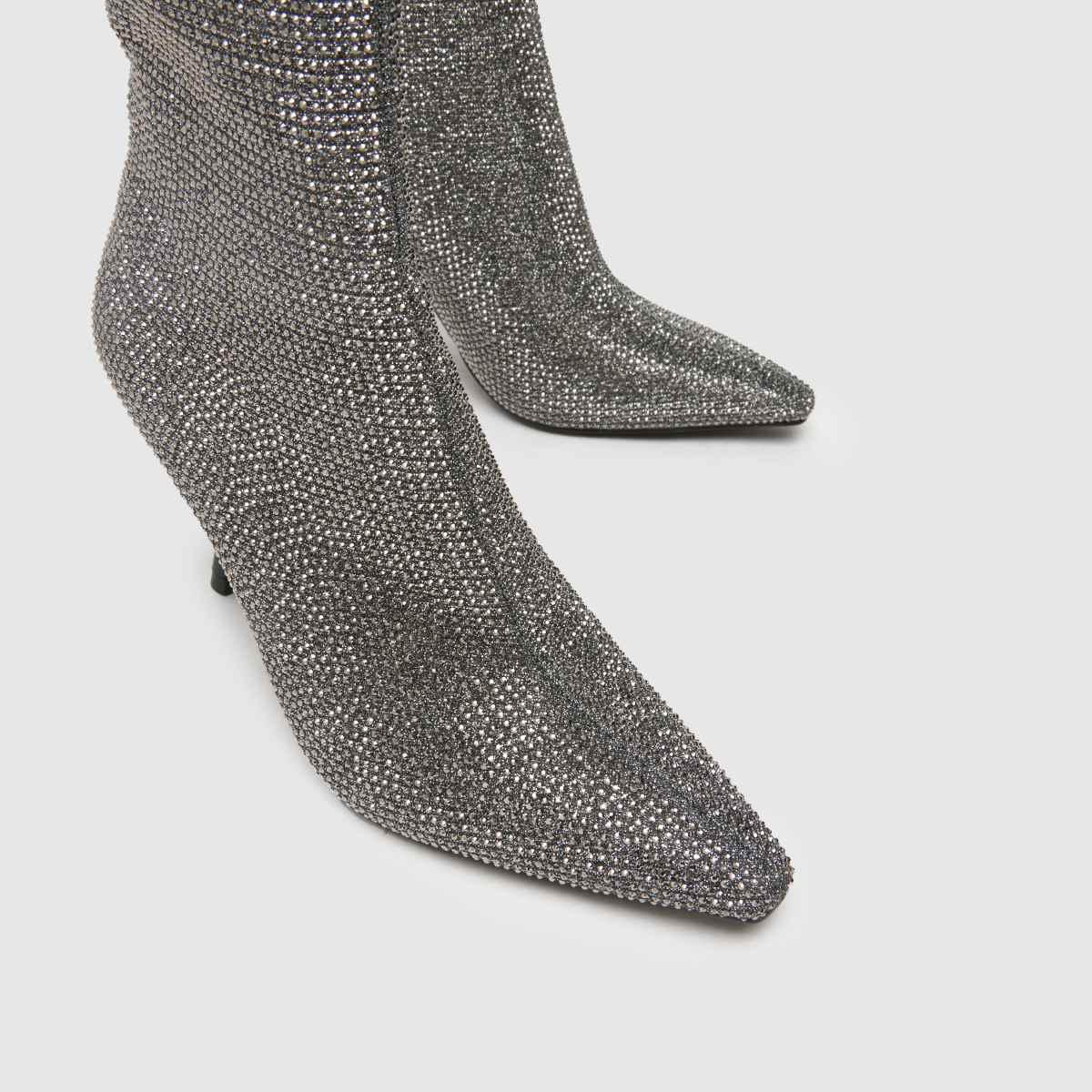 Womens Silver Multi schuh Brianna Embellished Ankle Boots | schuh