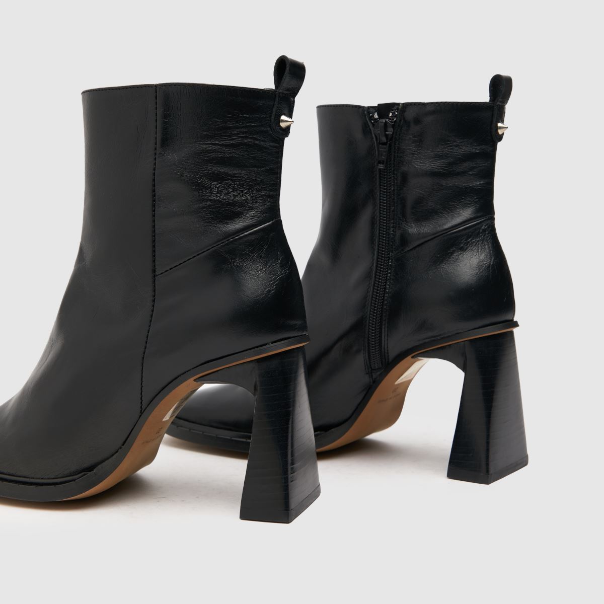 Womens Black schuh The Edit Peyton Heel Boots | schuh