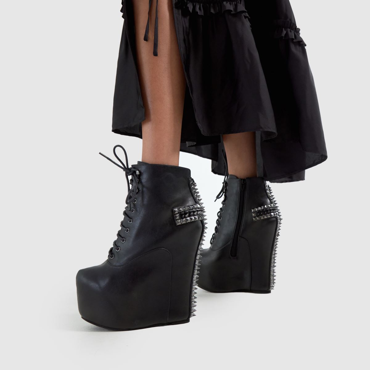 Womens Black JEFFREY CAMPBELL Damsel Wedge Boots | schuh