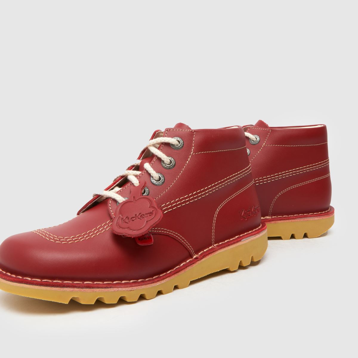 Womens Red Kickers Classics Kick Hi Boots | schuh
