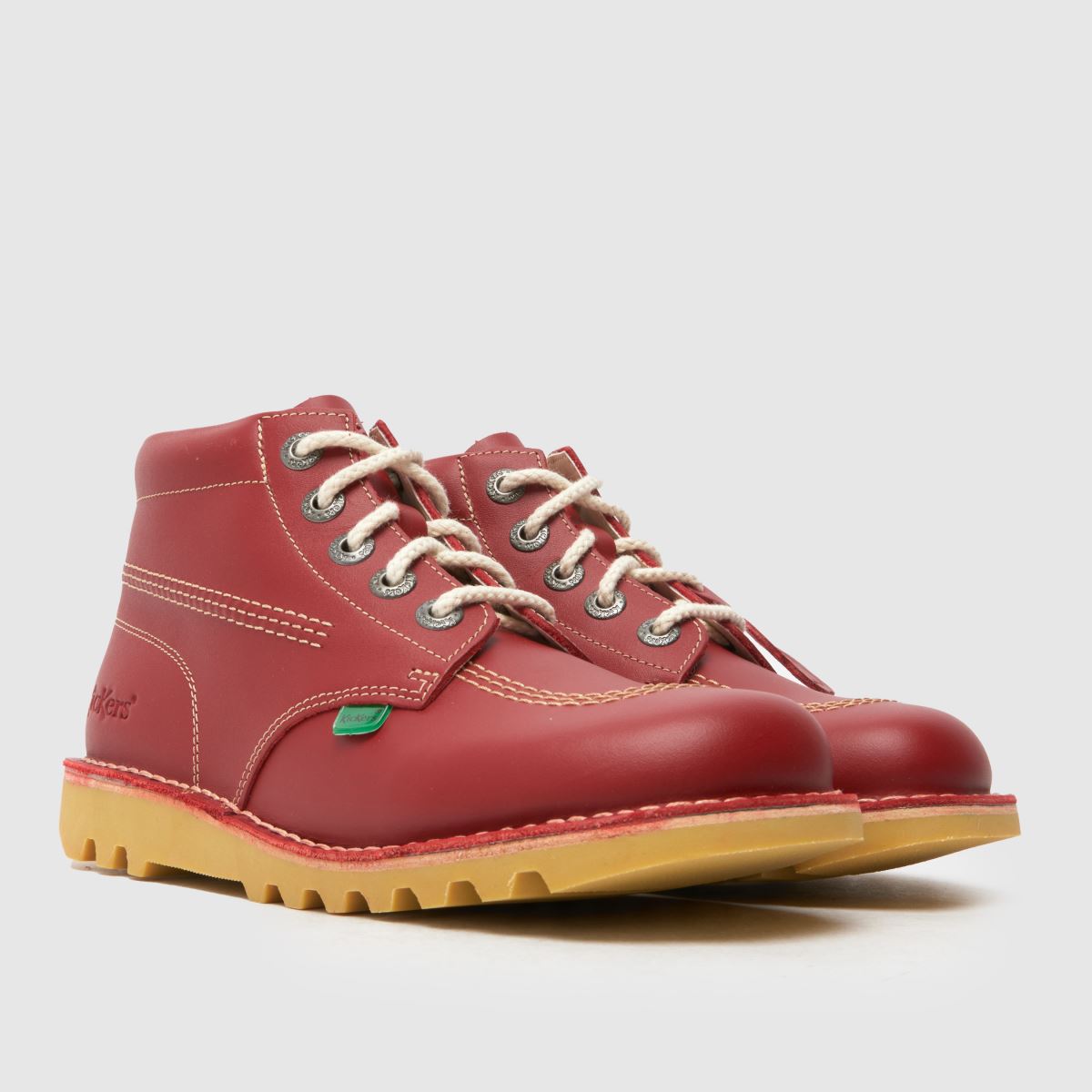 Womens Red Kickers Classics Kick Hi Boots | schuh