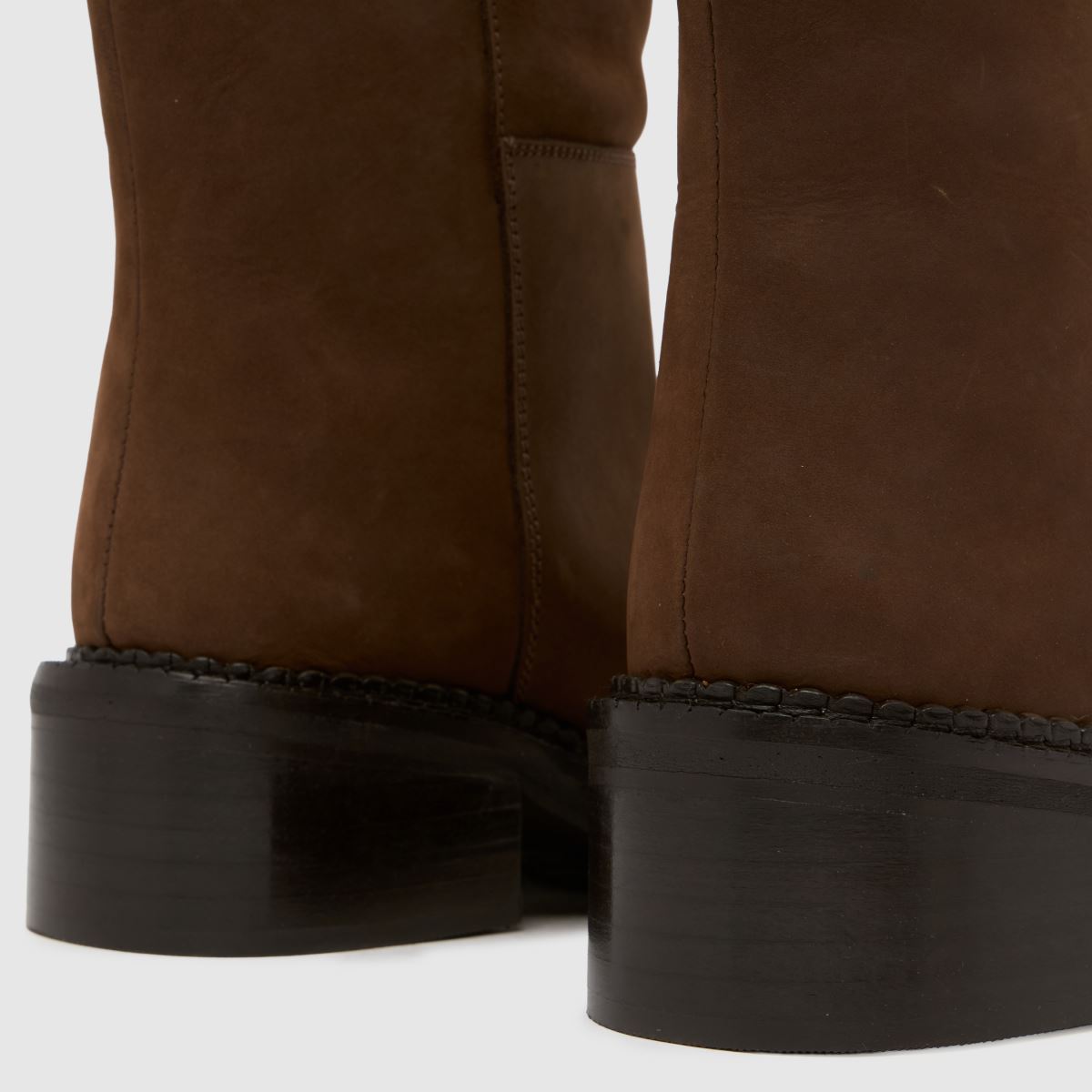 Womens Brown schuh Doria Suede Knee High Boots | schuh