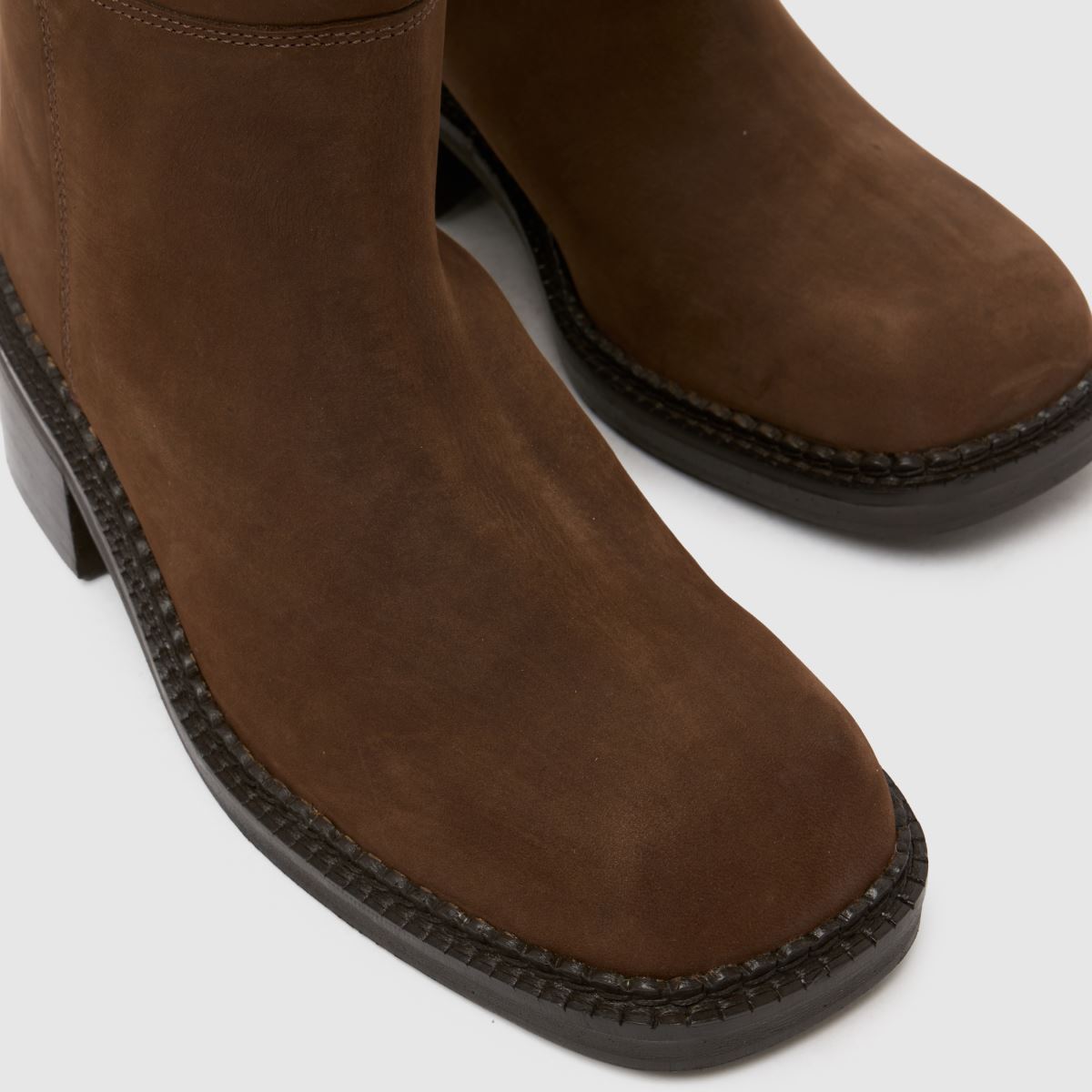 Womens Brown schuh Doria Suede Knee High Boots | schuh