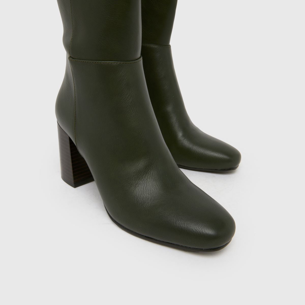 Womens Green schuh Devlin Knee High Boots | schuh