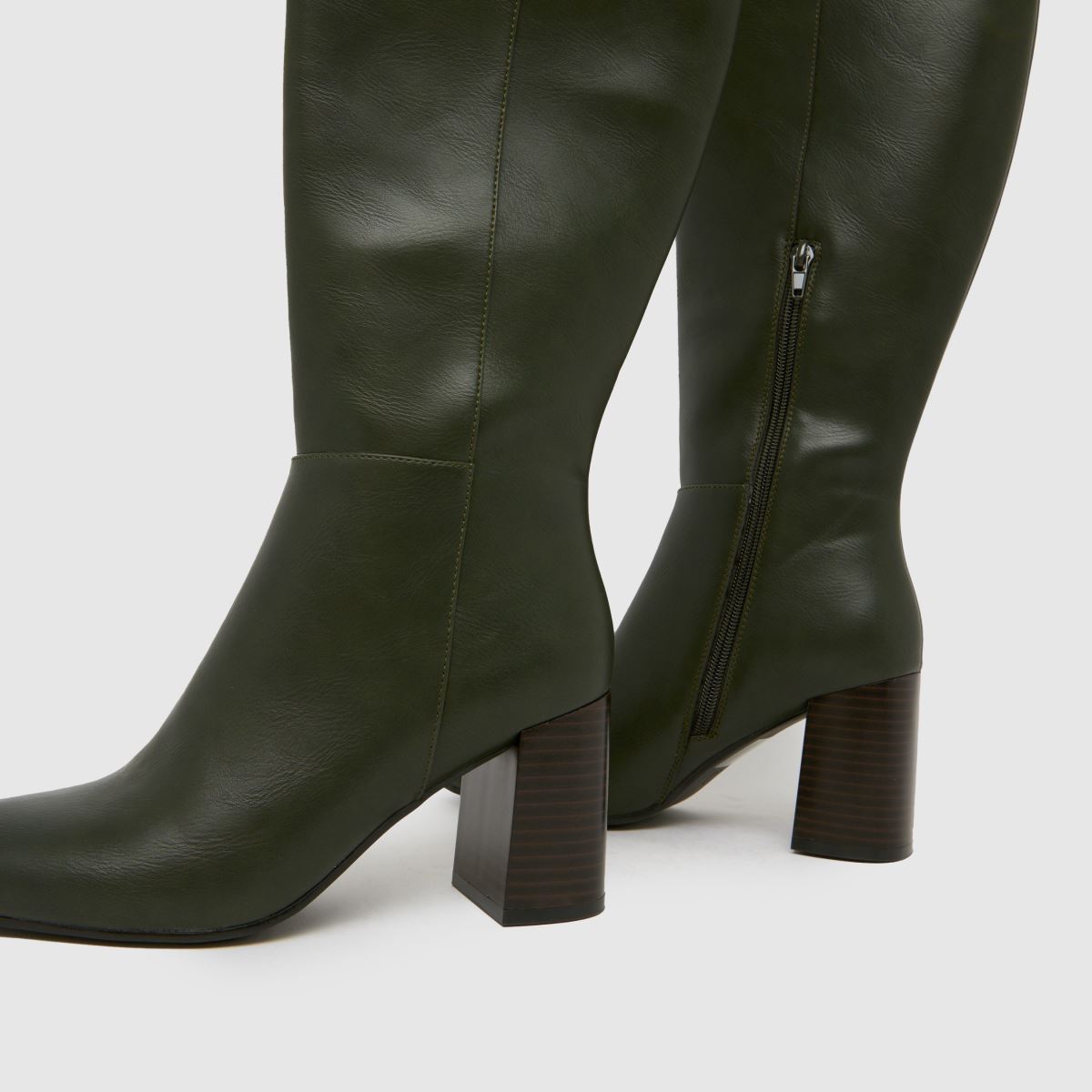 Womens Green schuh Devlin Knee High Boots | schuh
