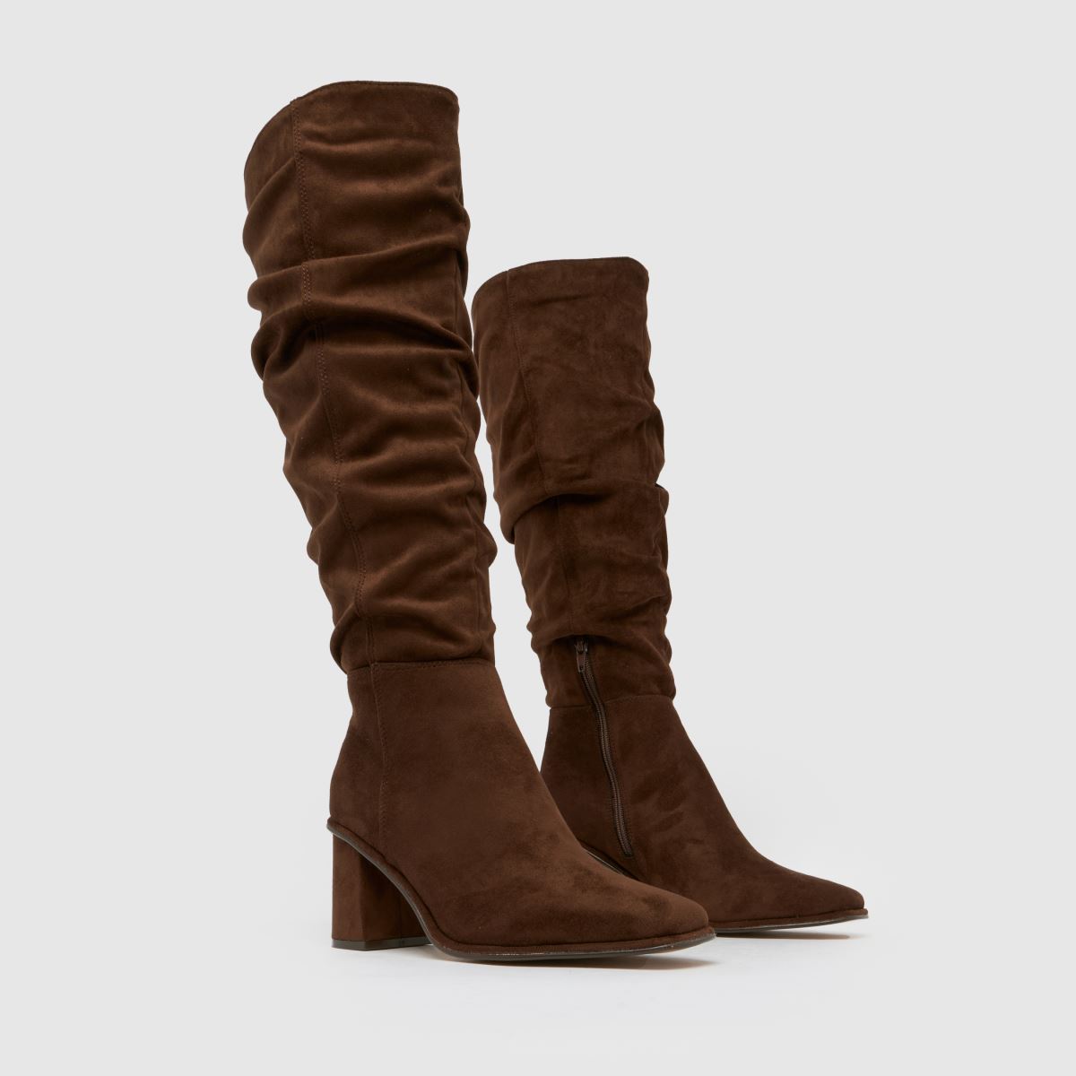 Womens Brown schuh Daria Knee High Boots | schuh
