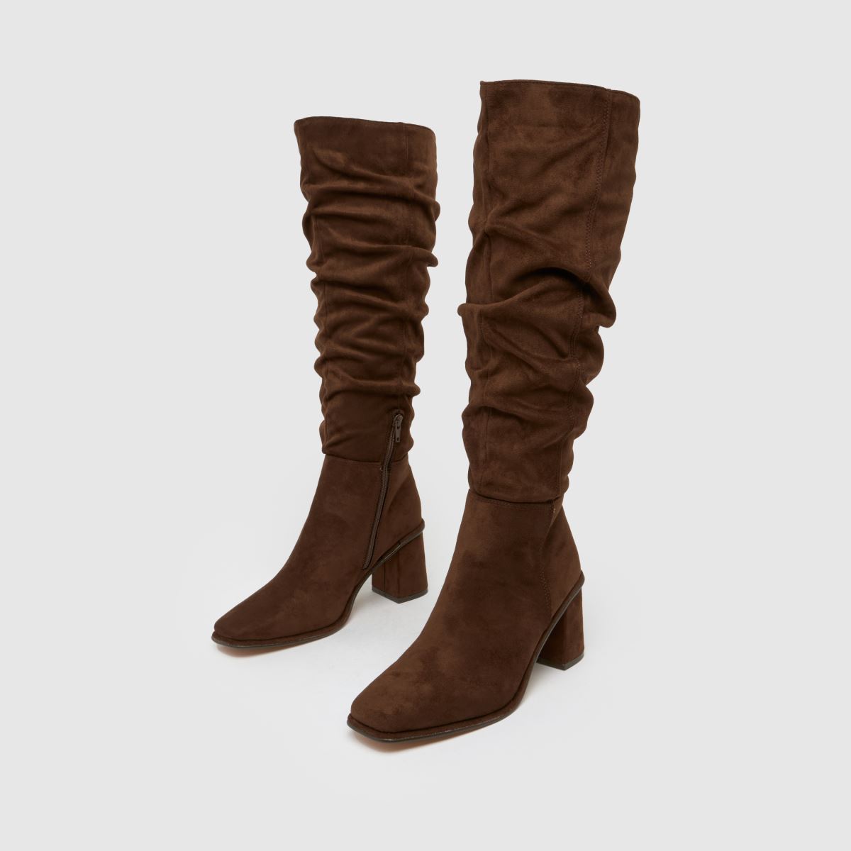 Womens Brown schuh Daria Knee High Boots | schuh