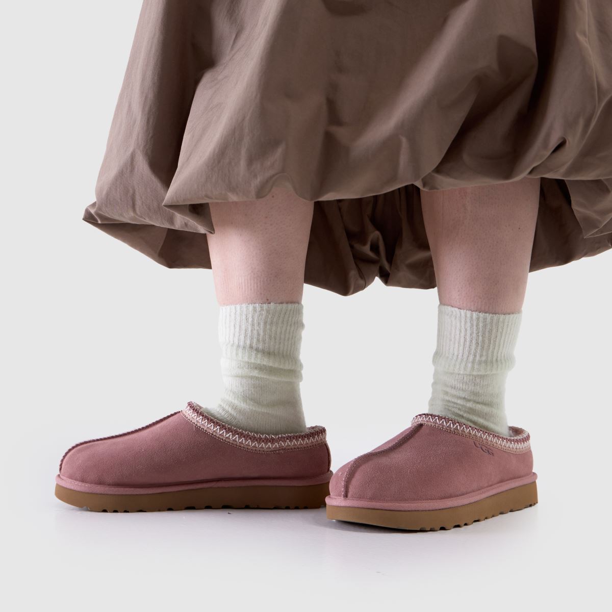 Womens Pink Dawn UGG Tasman II Slippers | schuh