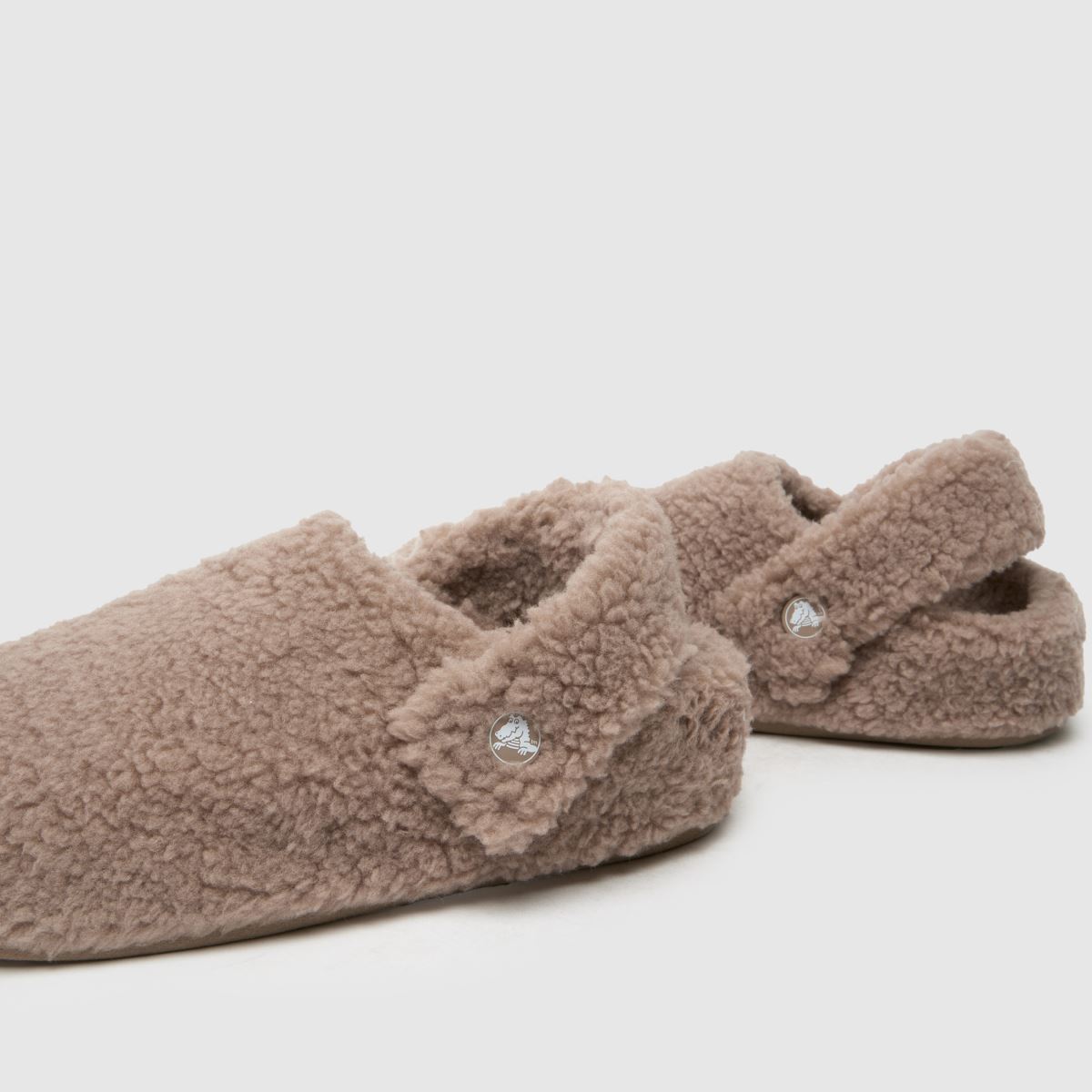 Womens Beige Crocs Classic Cozzzy Slippers | schuh