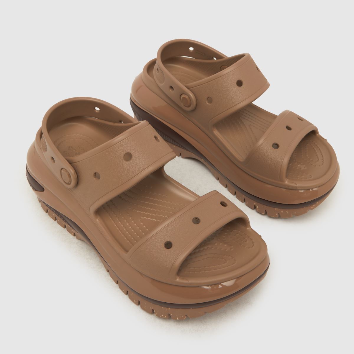 Womens Brown Crocs Mega Crush Sandals | schuh