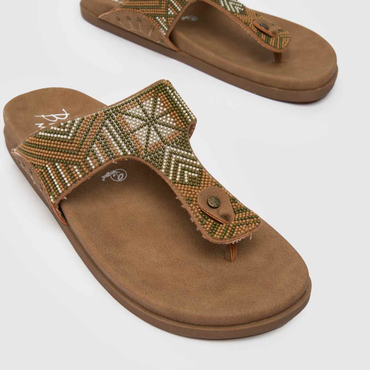 Womens Brown Blowfish Malibu Lyric Beaded Sandals | schuh