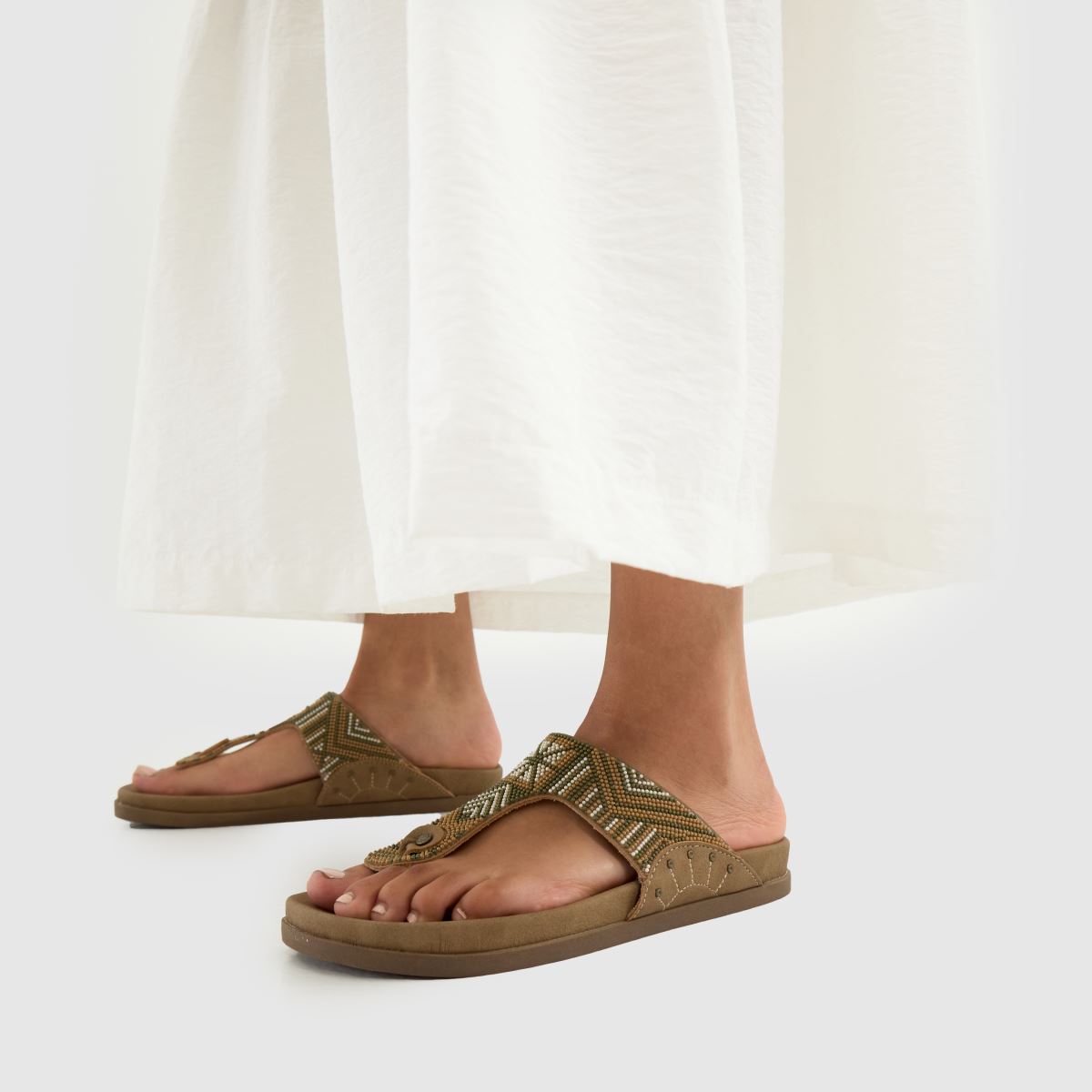 Womens Brown Blowfish Malibu Lyric Beaded Sandals | schuh