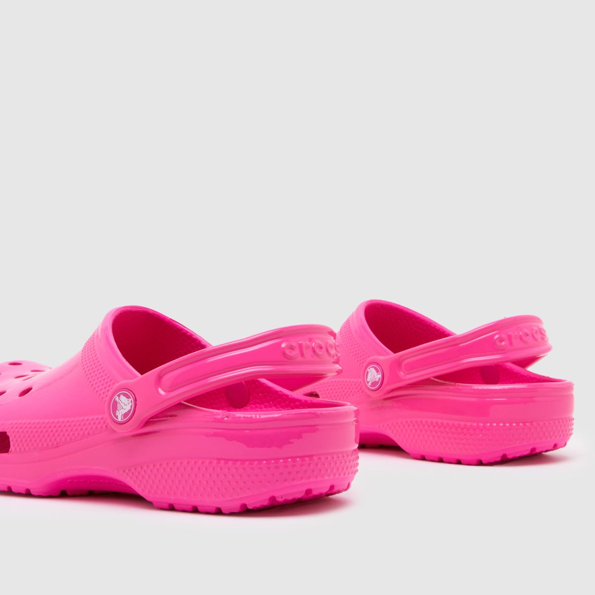 Womens Pink Crocs Classic Neon Highlighter Clog Sandals | schuh