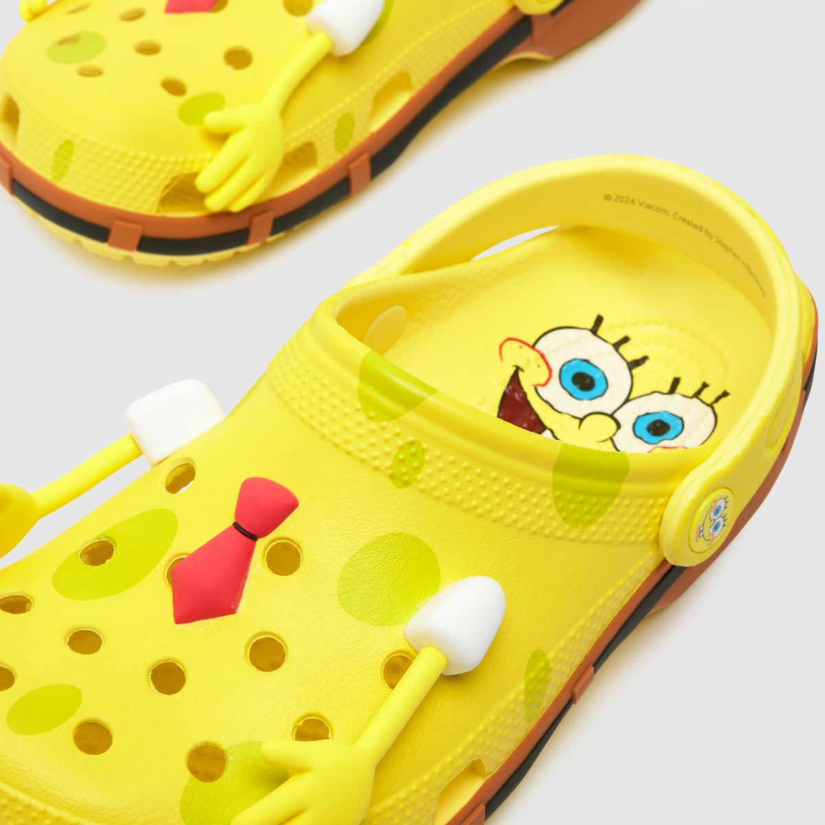 Womens Yellow Crocs Spongebob Classic Clog Sandals | schuh