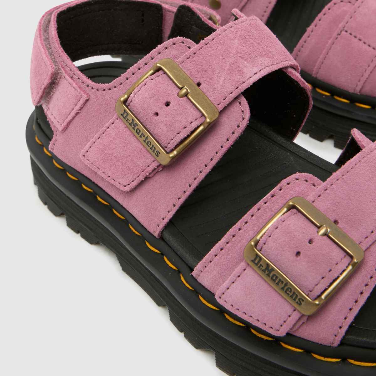 Womens Pale Pink Dr Martens Zebzag Sandals | schuh