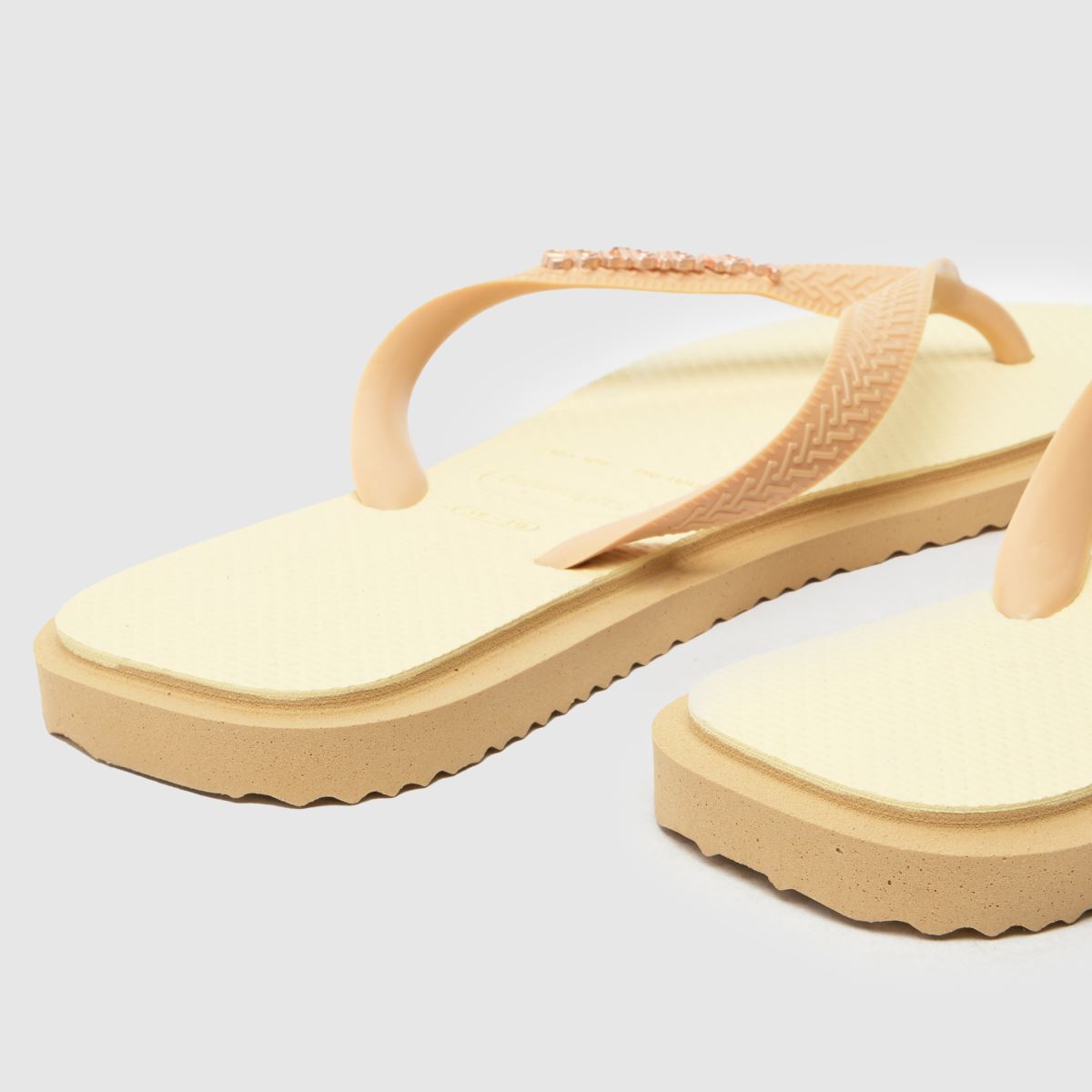 Womens Beige Havaianas Top Square Fusion Flip Sandals | schuh