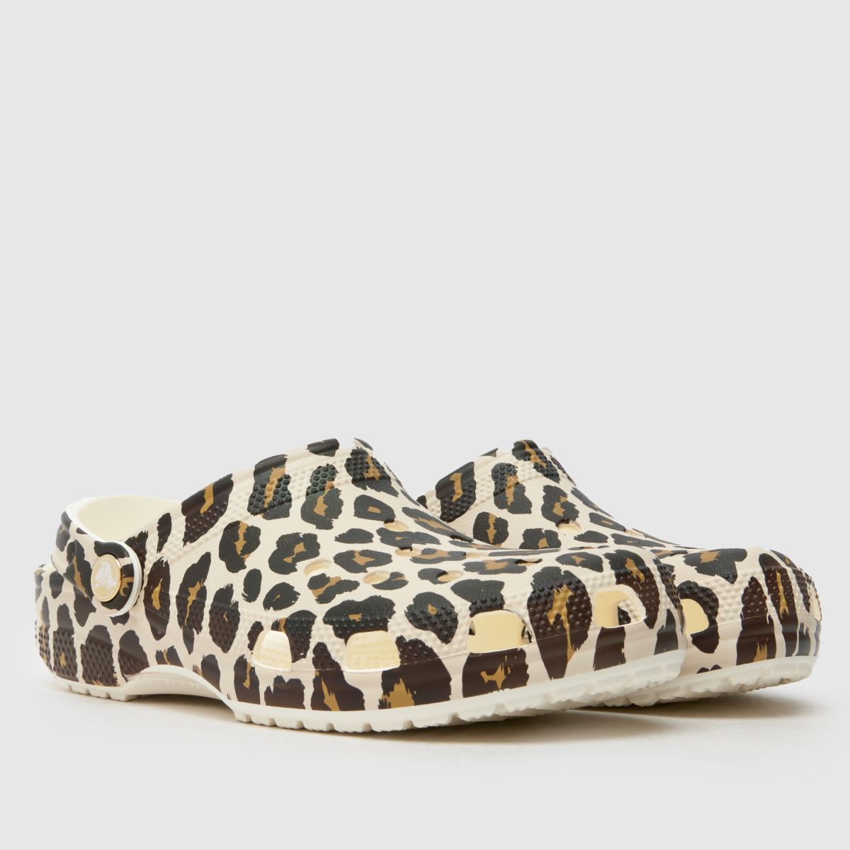 Womens Print Crocs Classic Leopard Clog Sandals | schuh