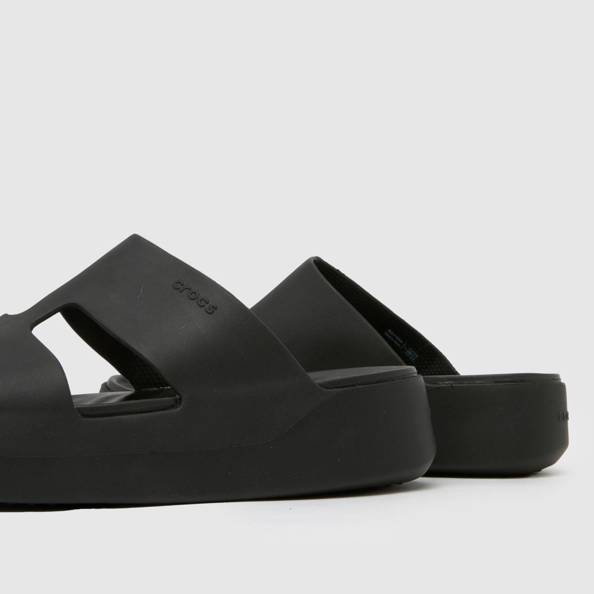 Womens Black Crocs Getaway Platform H-Strap Sandals | schuh