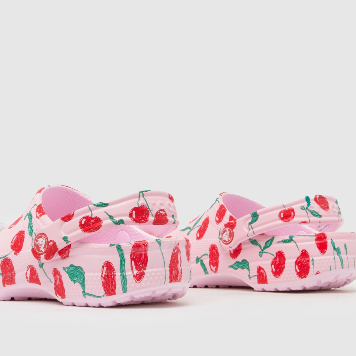 Womens Pink Crocs Classic Cherry Clog Sandals | schuh