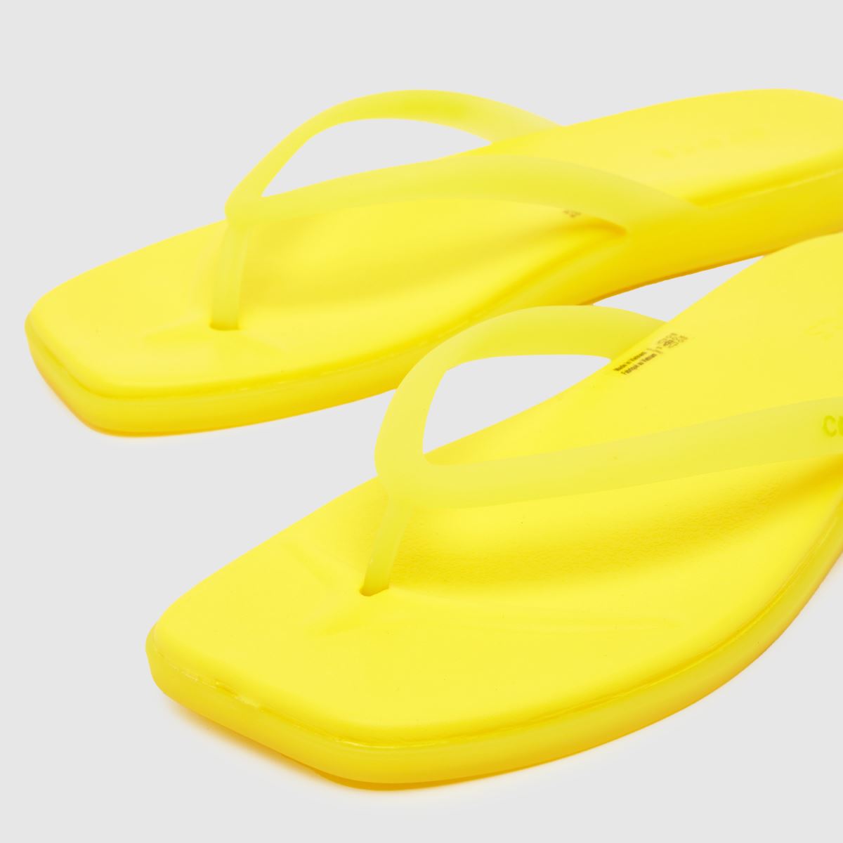 Womens Yellow Crocs Miami Flip Sandals | schuh