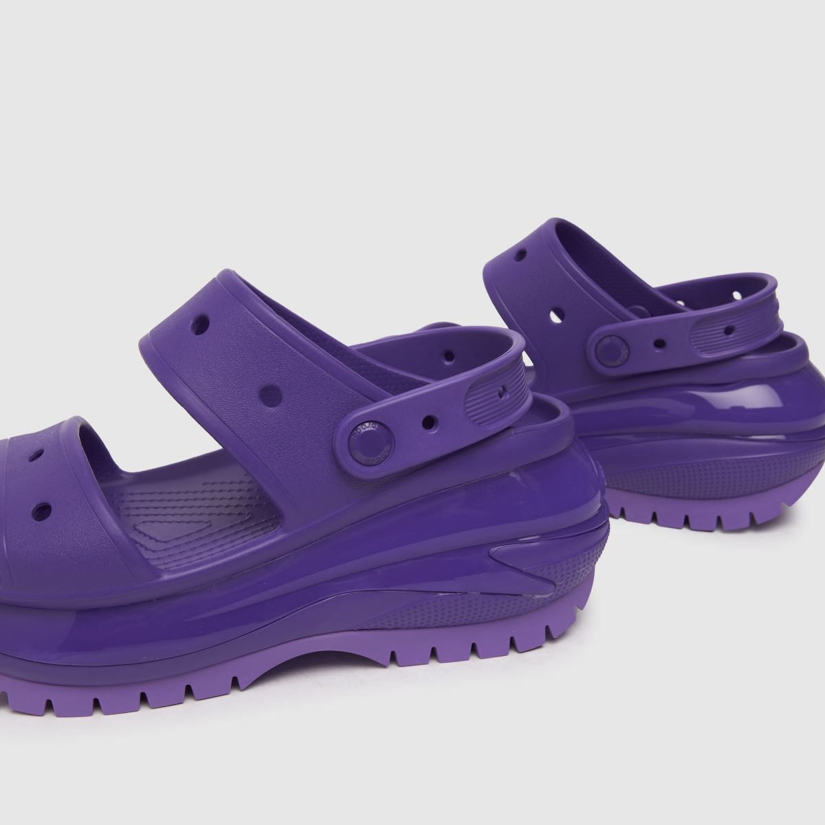 Womens Purple Crocs Mega Crush Sandals | schuh