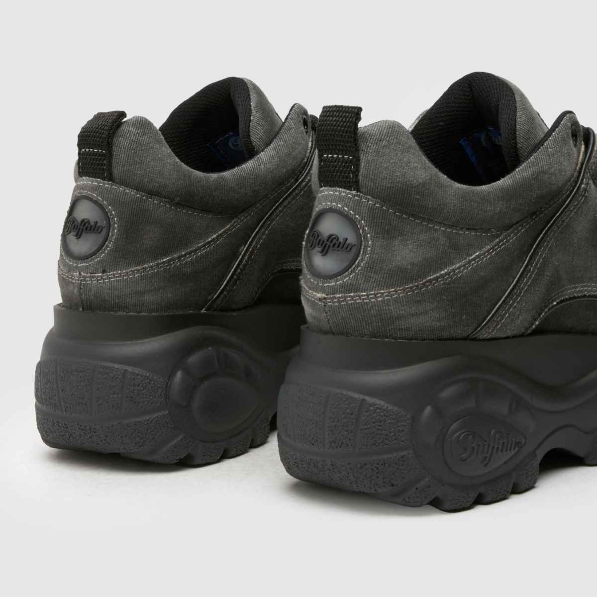 Womens Black & Grey Buffalo London Classic Low Trainers | schuh