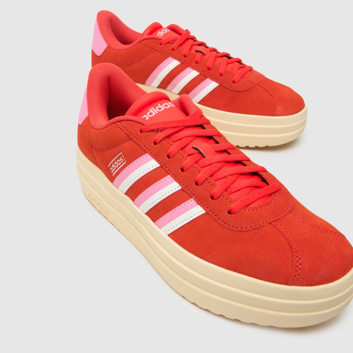 Womens Red adidas VL Court Bold Trainers | schuh