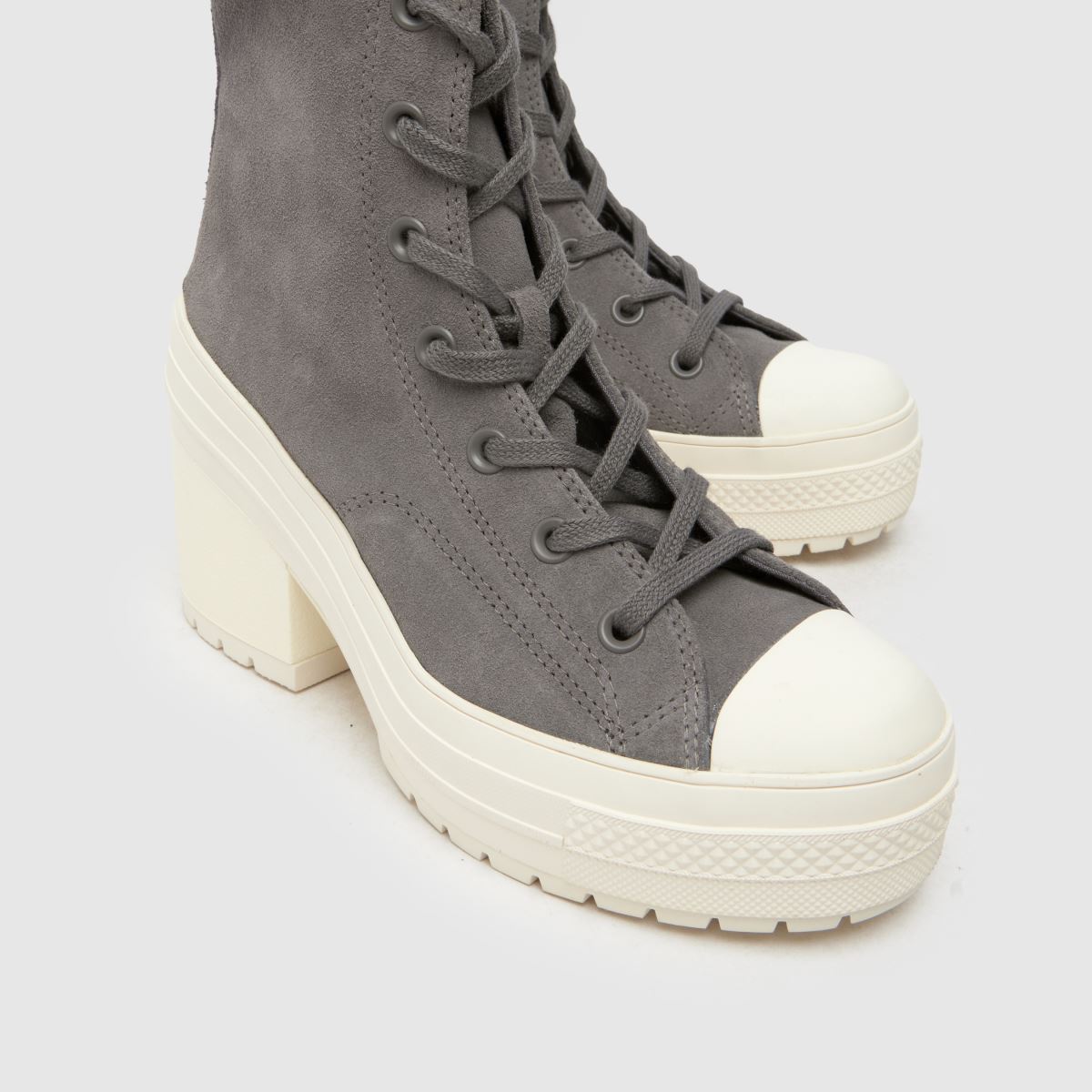 Womens Grey Converse Chuck 70 De Luxe Heel Platform Trainers | schuh