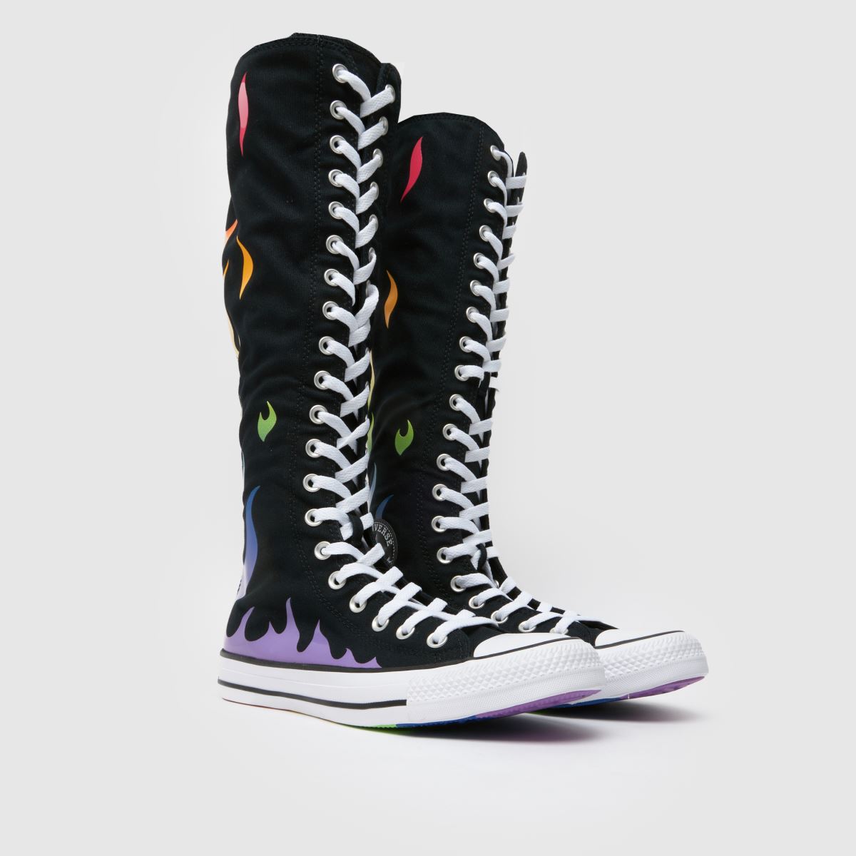Womens Black Multi Converse All Star XXHi Pride Trainers | schuh