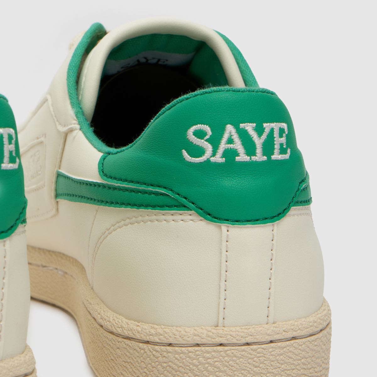 Womens White & Green SAYE Modelo 89 Icon Trainers | schuh