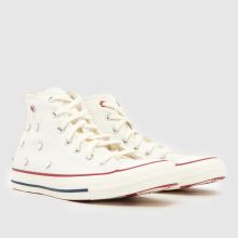 Womens White Converse Chucks In Love All Star Hi Trainers | schuh