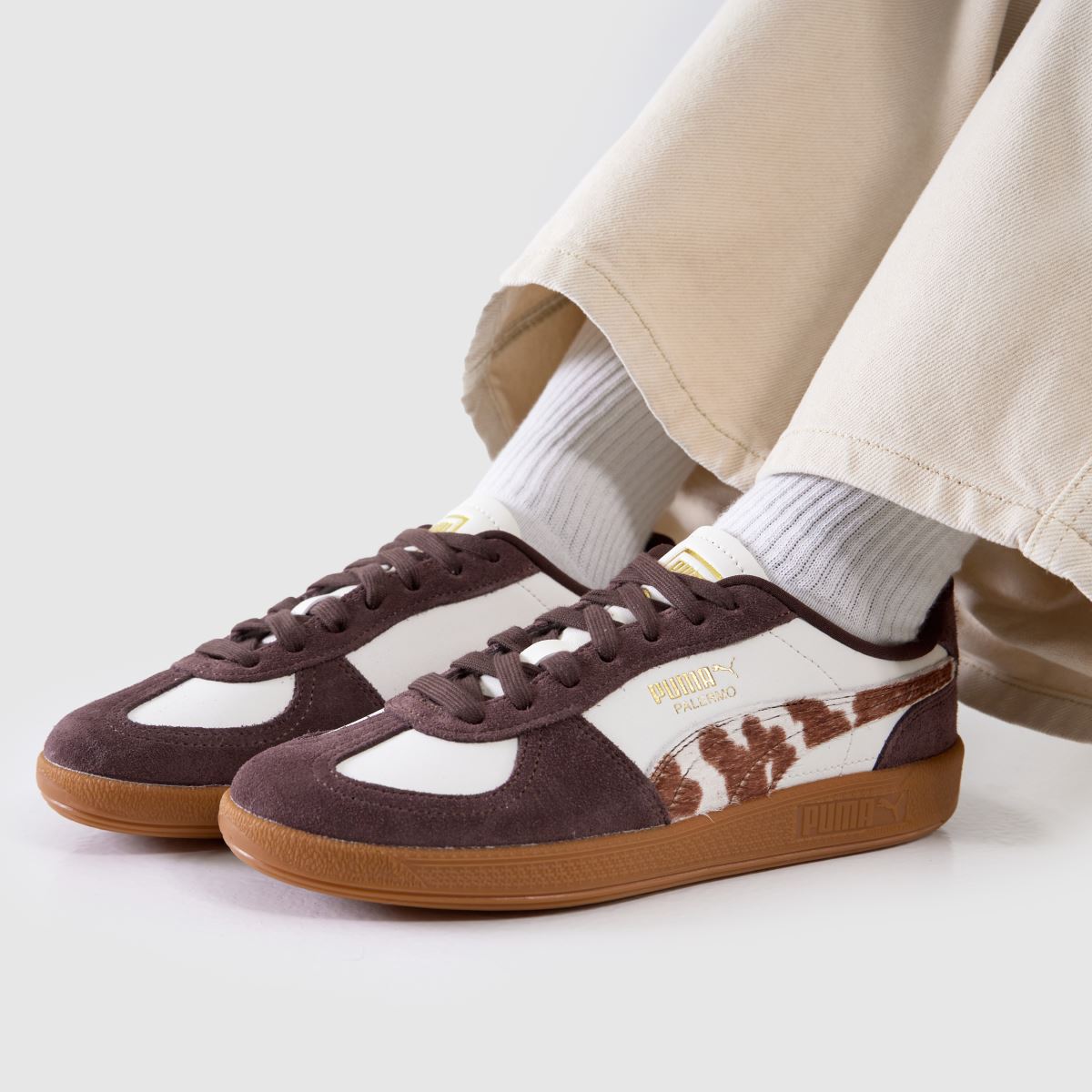 Womens Print PUMA Palermo Trainers | schuh