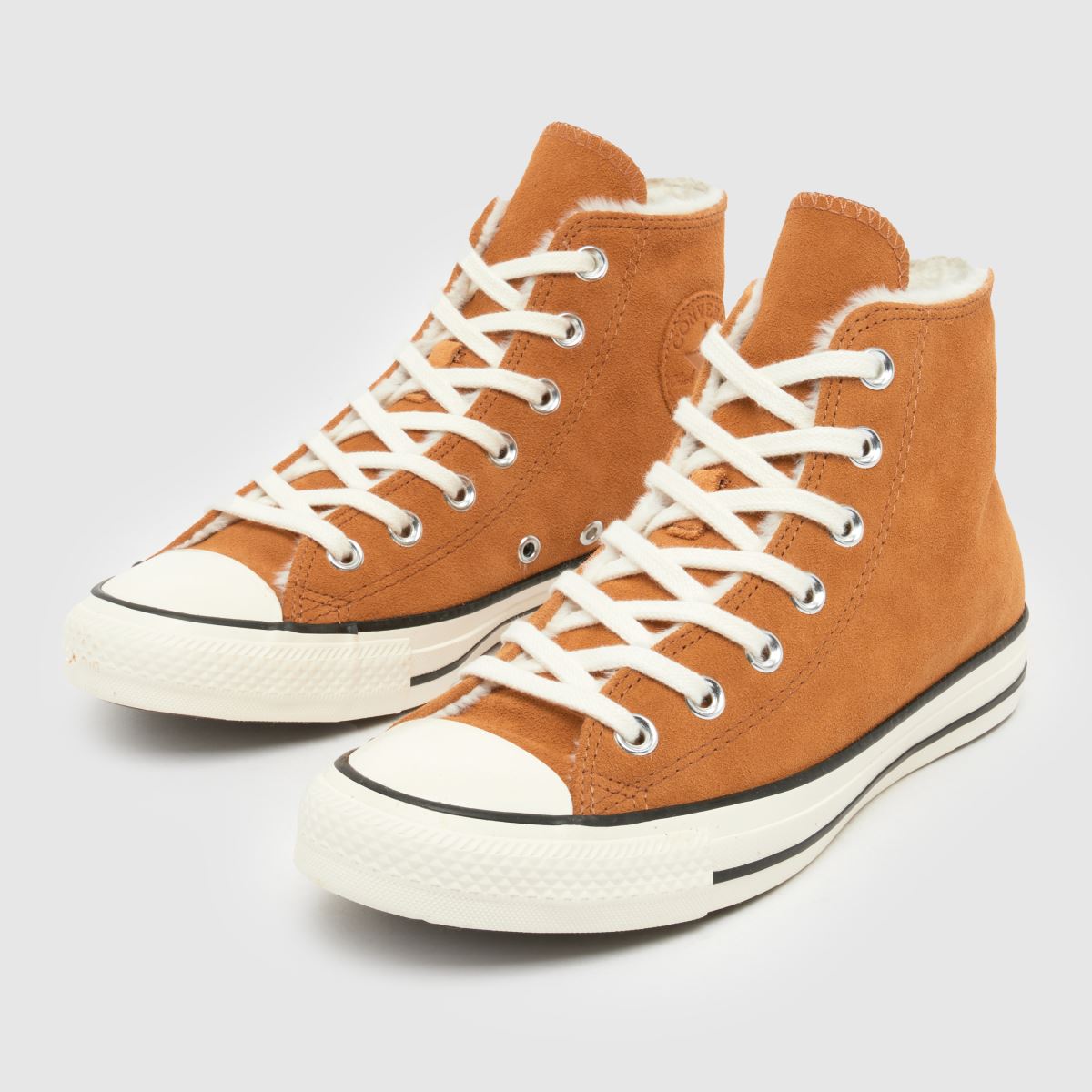 Womens Tan Converse All Star Hi Trainers | schuh