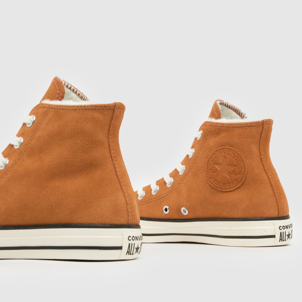 Womens Tan Converse All Star Hi Trainers | schuh