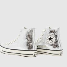 Womens Silver Converse All Star Hi Trainers | schuh