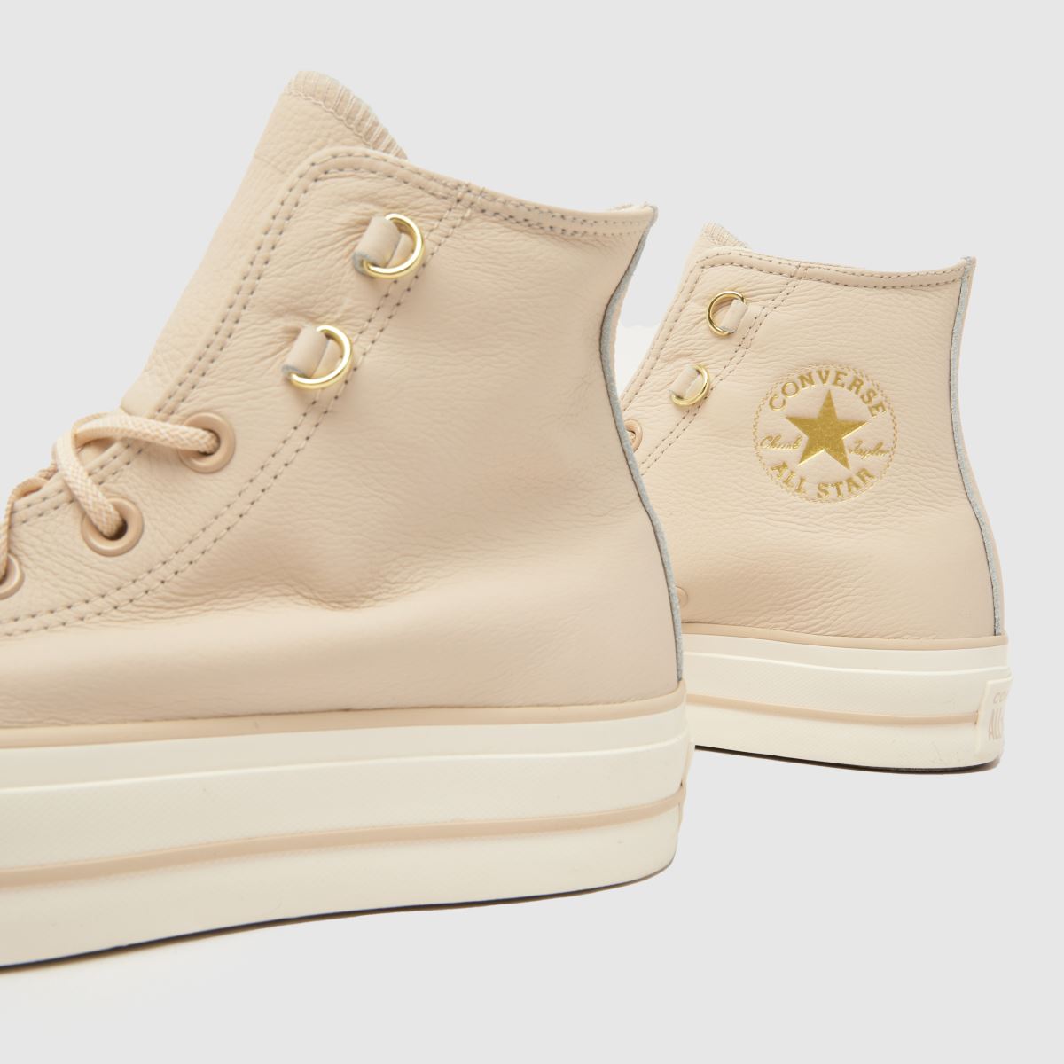Womens Beige Multi Converse All Star Lift Trainers | schuh