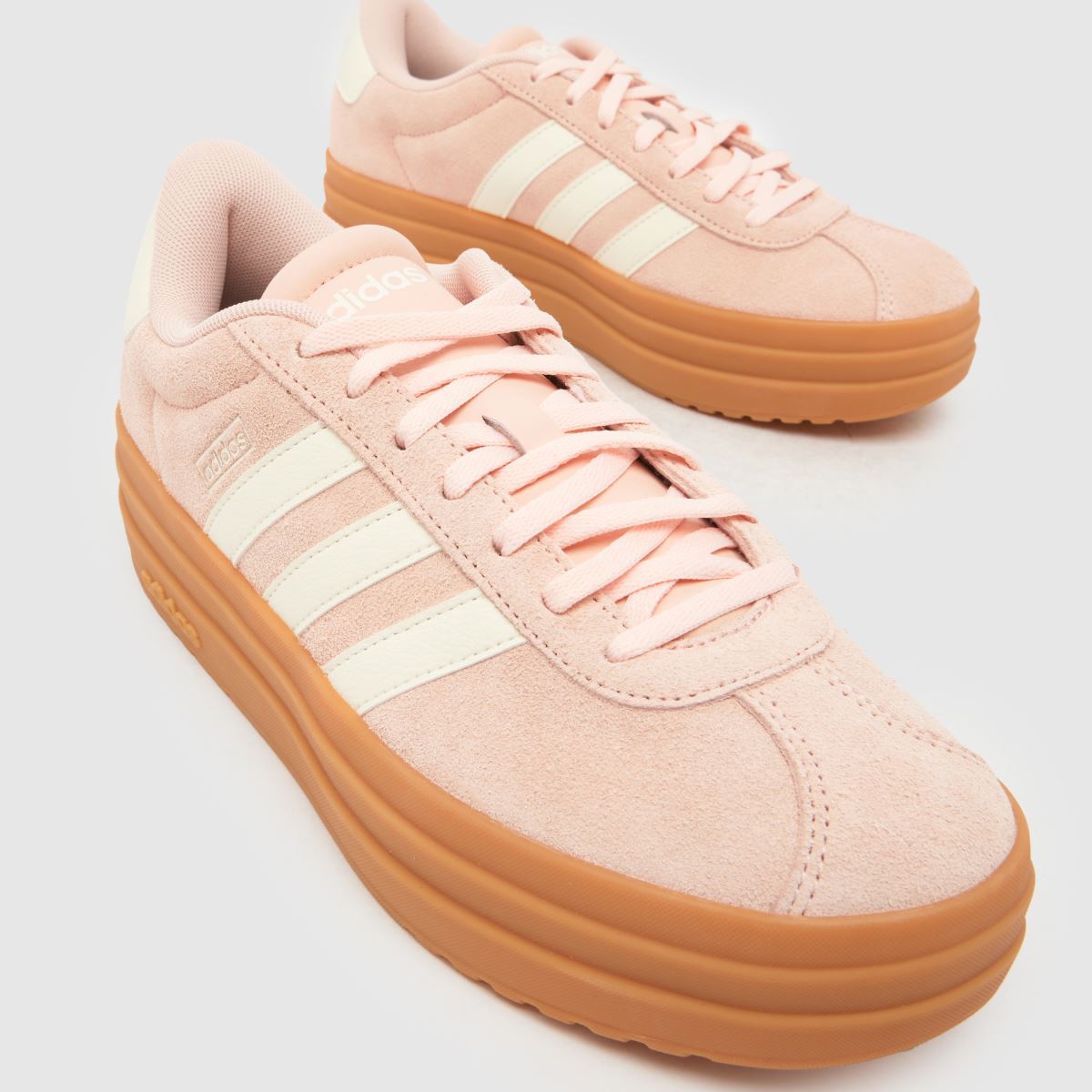 Womens Pale Pink adidas VL Court Bold Trainers | schuh