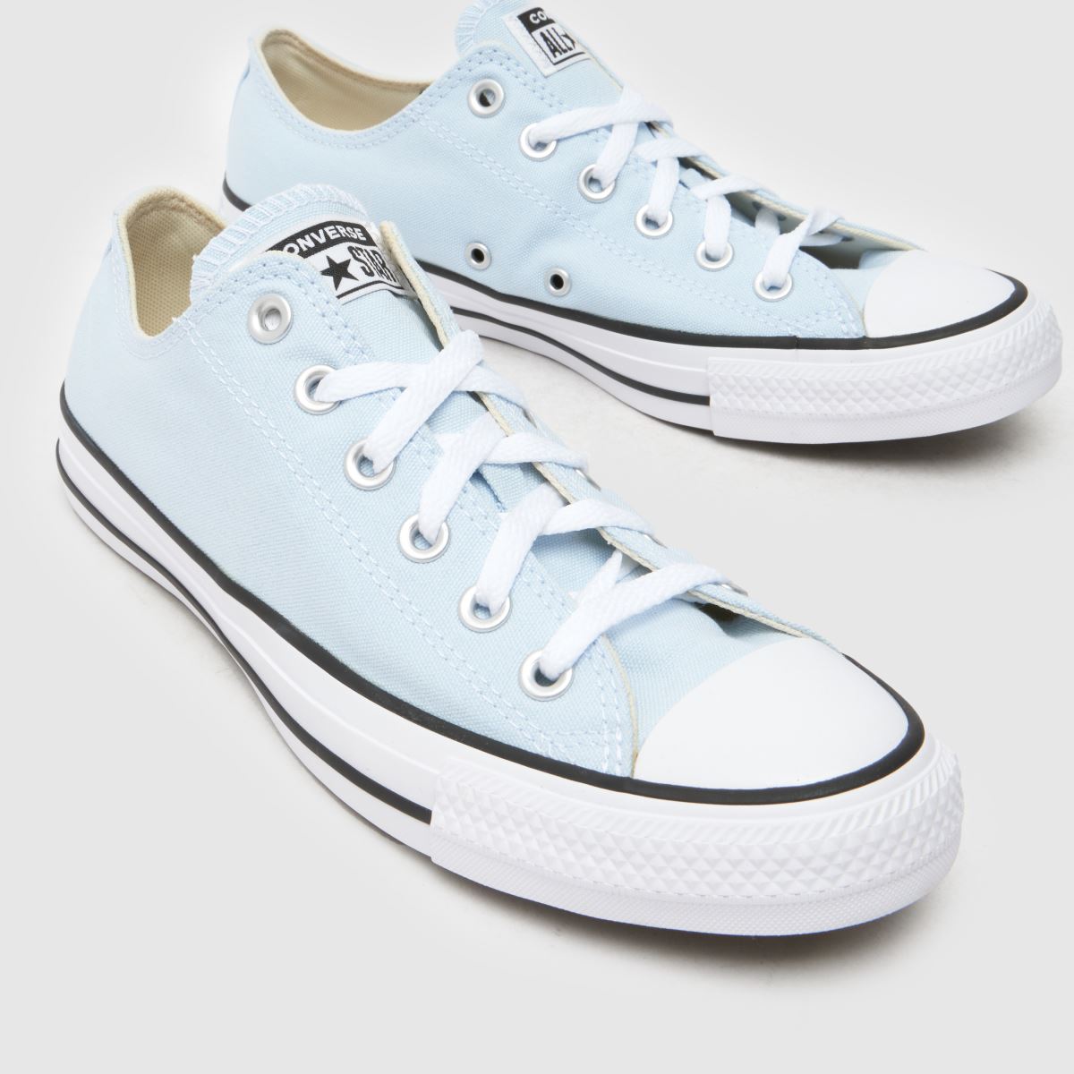 Womens Pale Blue Converse All Star Ox Trainers | schuh