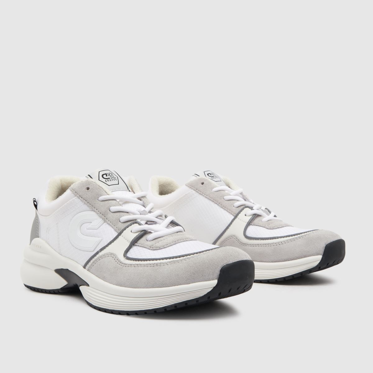 Womens White & Grey CRUYFF Danny Trainers | schuh