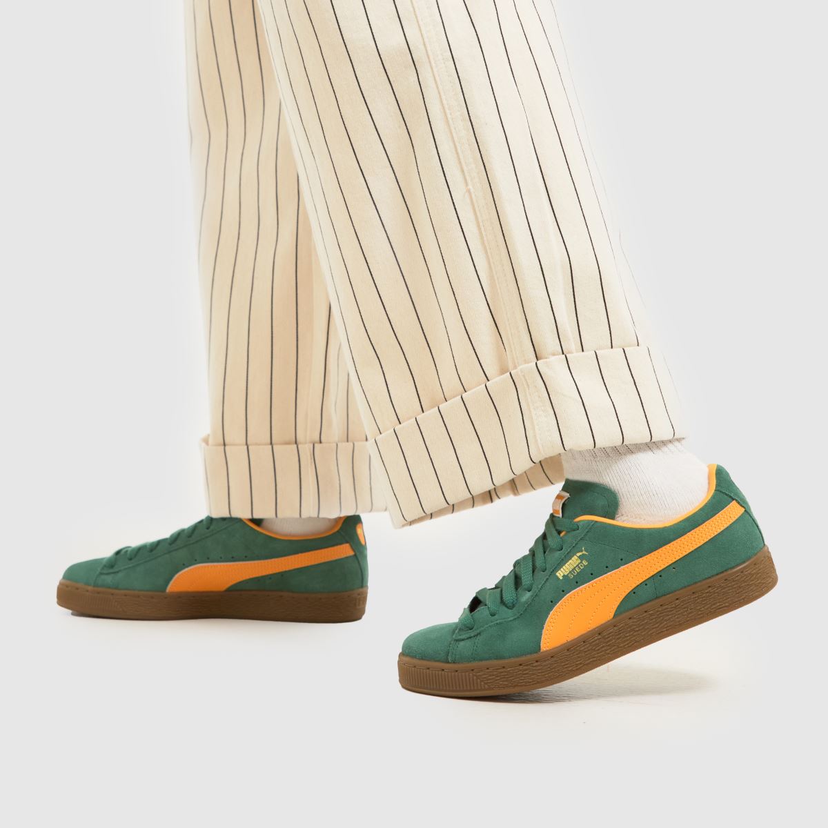 Womens Green Multi PUMA Suede Terrace Trainers | schuh