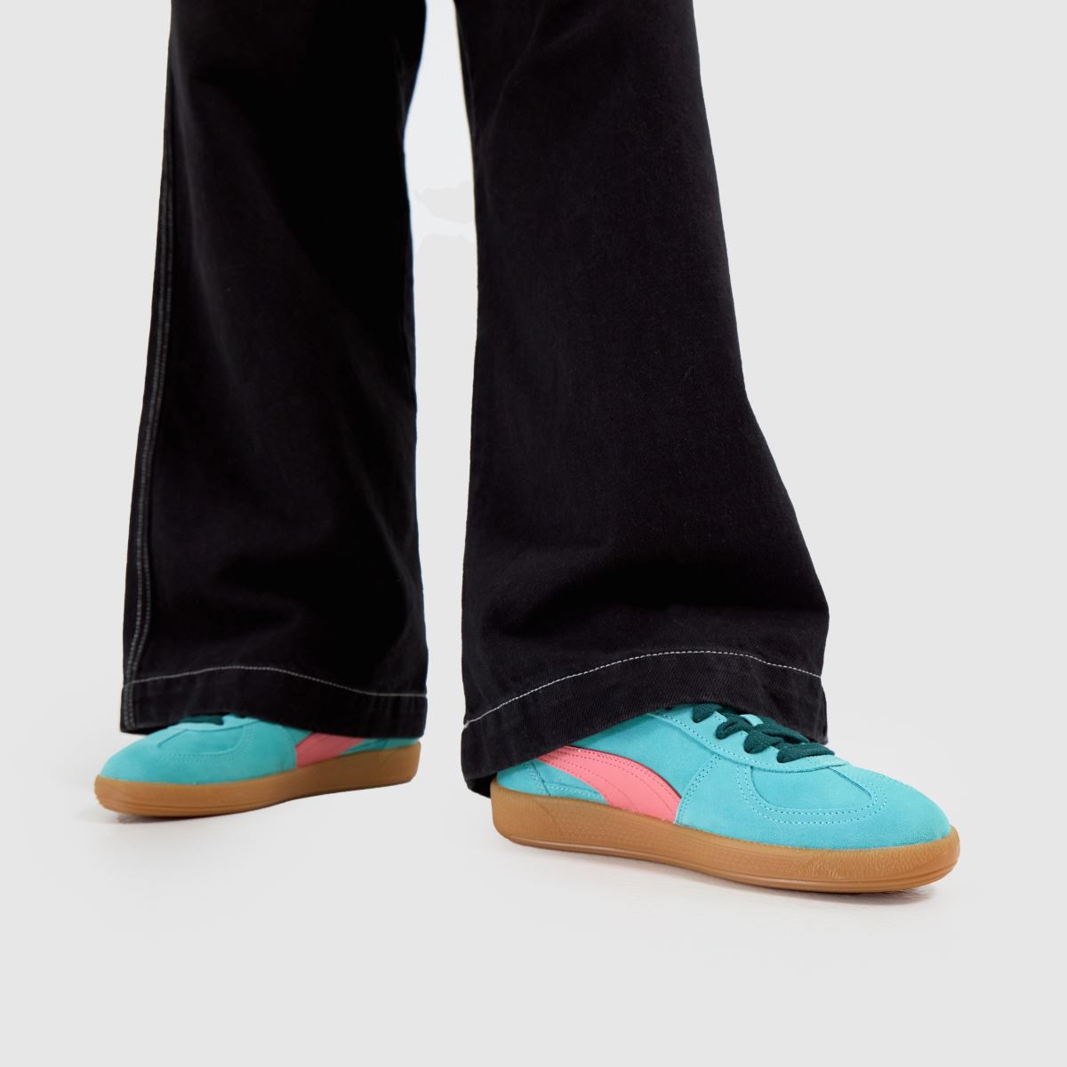 Womens Turquoise PUMA Palermo Trainers | schuh