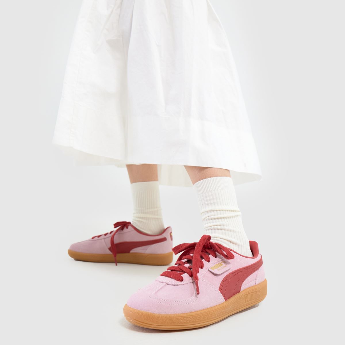 Womens Pink Multi PUMA Palermo Trainers | schuh